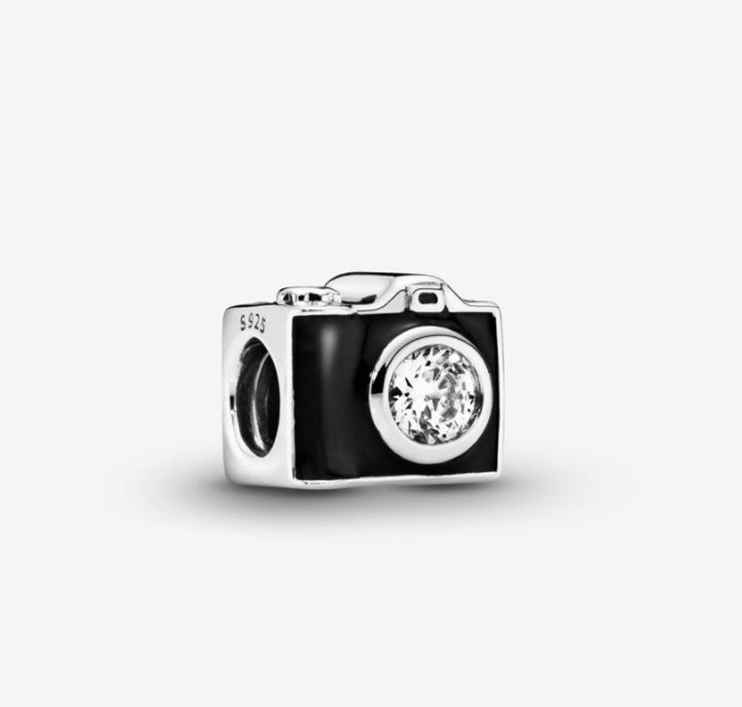 Pandora Sentimental Snapshots Camera Charm, Cz & Black Enamel - Etsy