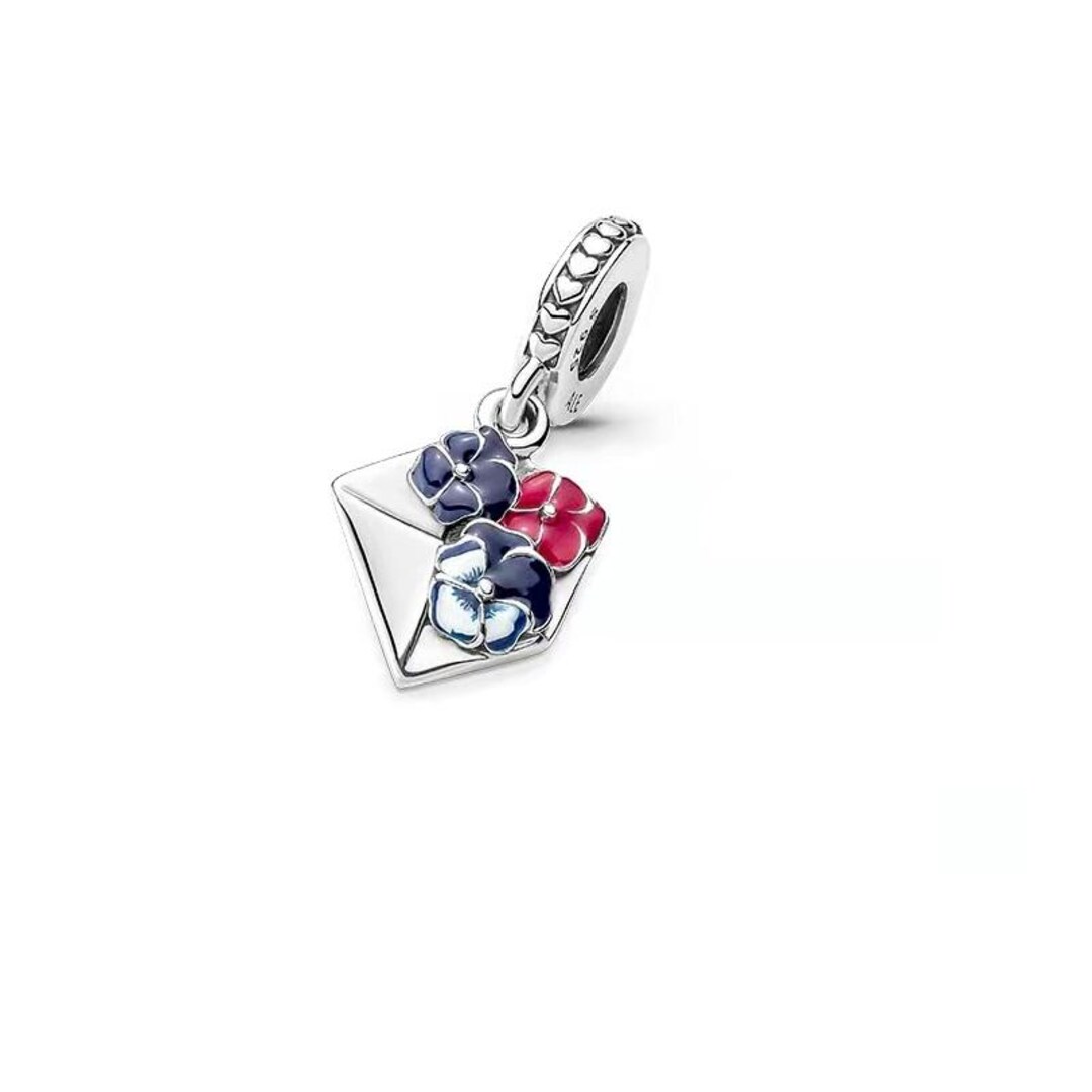 Pandora Pansy Flower Envelope Dangle Charm - Etsy