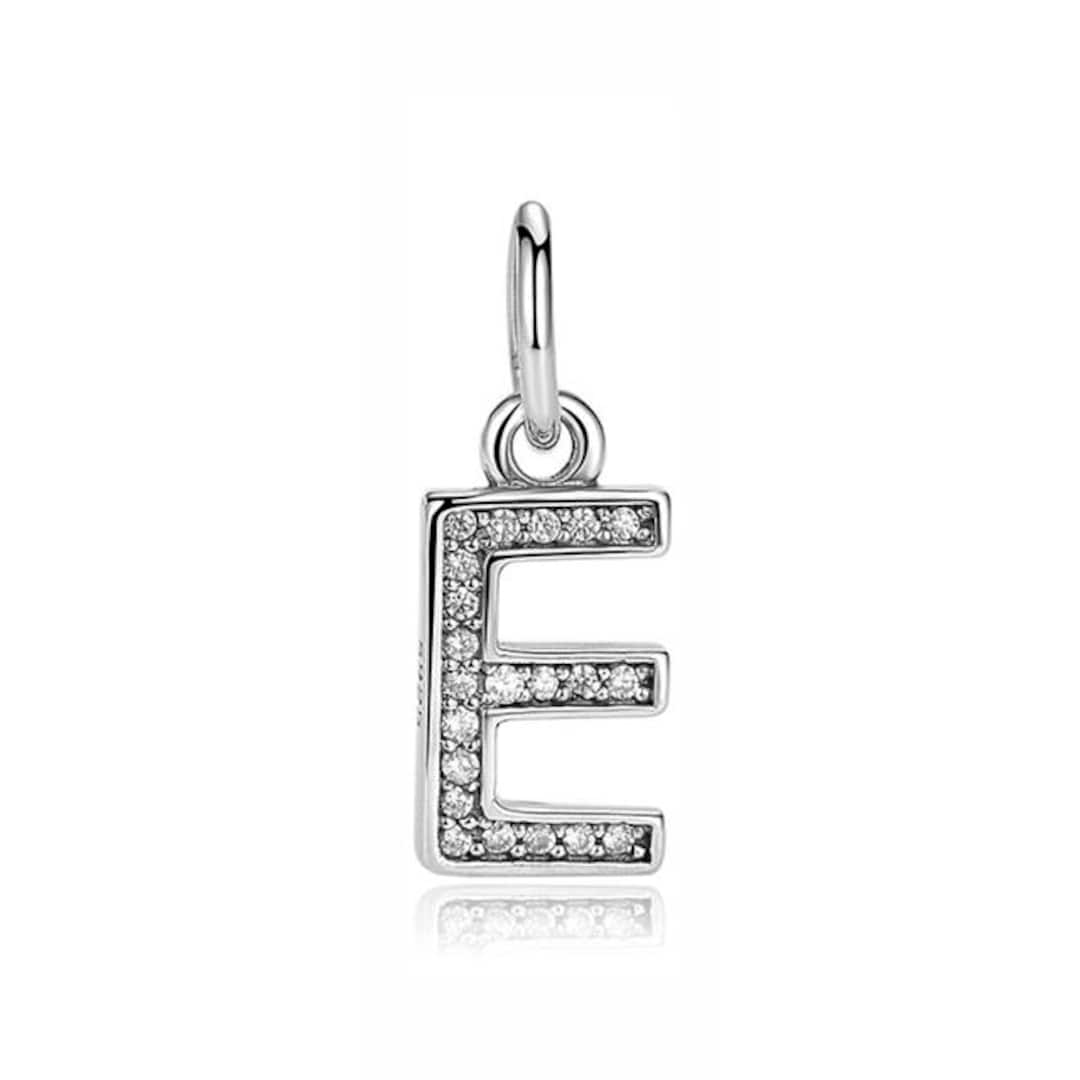 Pandora Sterling Silver Letter E Initial Dangle Charm - Etsy