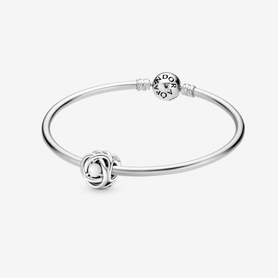 Pandora June Birthstone Charm Eternity Circle Bangle Gift Set - Etsy