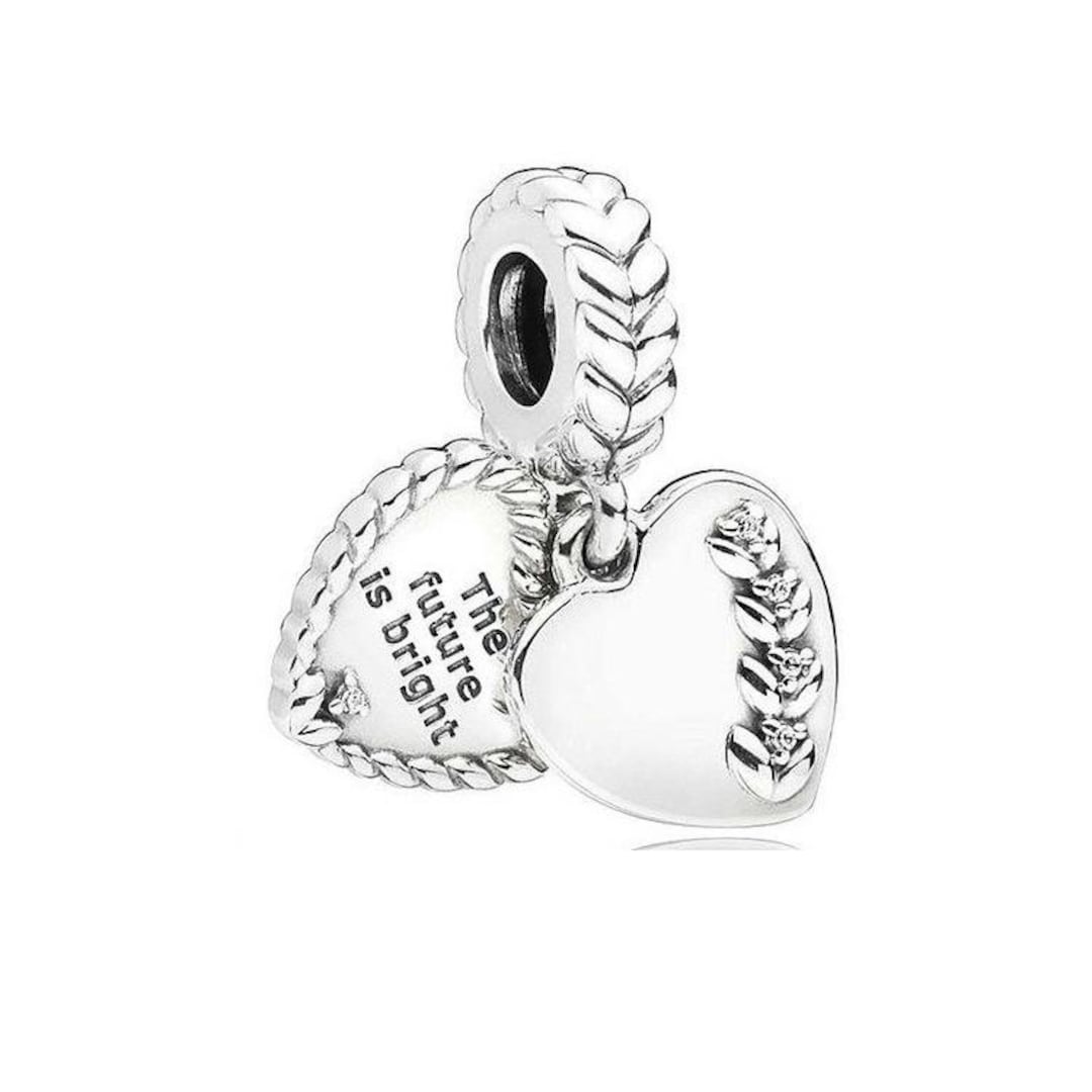 Pandora Bright Seeds Heart Dangle Charm "the Future is Bright - Etsy
