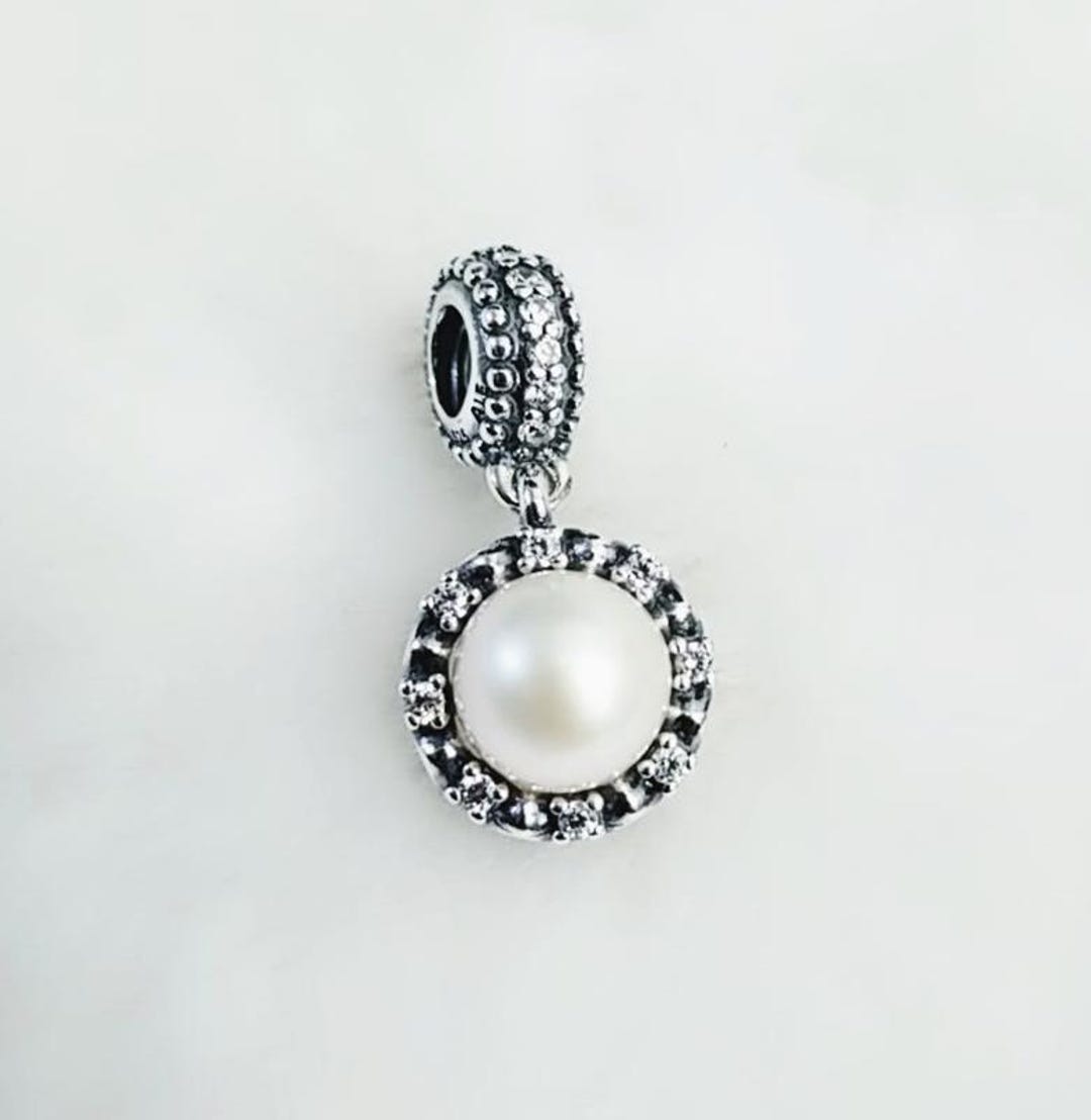 Pandora Silver Hanging Everlasting Grace Pearl Bead - Etsy