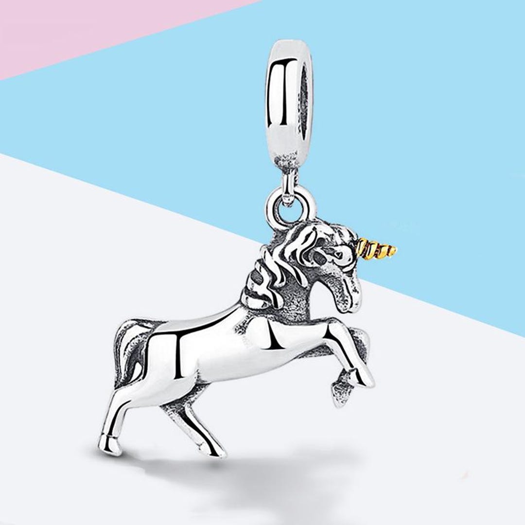 Pandora Silver Unicorn Charm - Etsy
