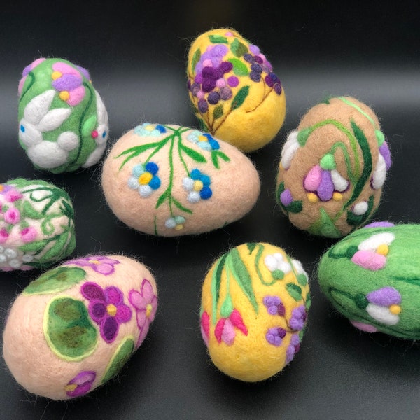 Felt Easter Eggs - Etsy