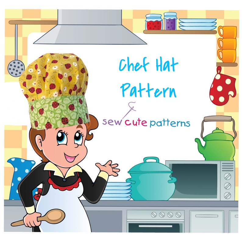Chef Hat Sewing Pattern Sewing Patterns Hat Pattern | Etsy
