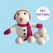 Snowman and Snowballs Sewing Pattern Snowman Template DIY - Etsy