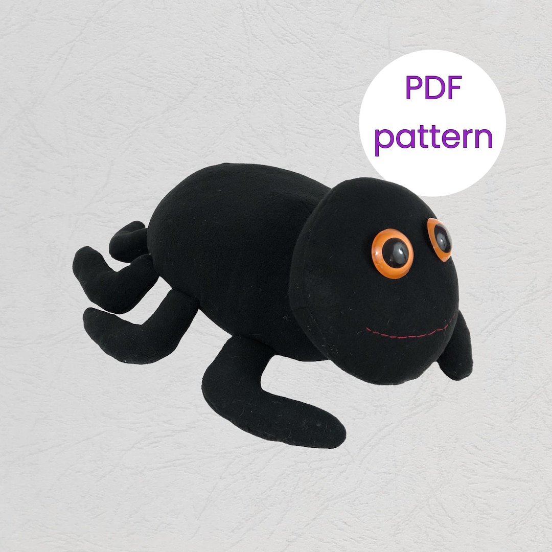 Spider PDF Pattern | Plush Pattern - Spider | Spider Template ...