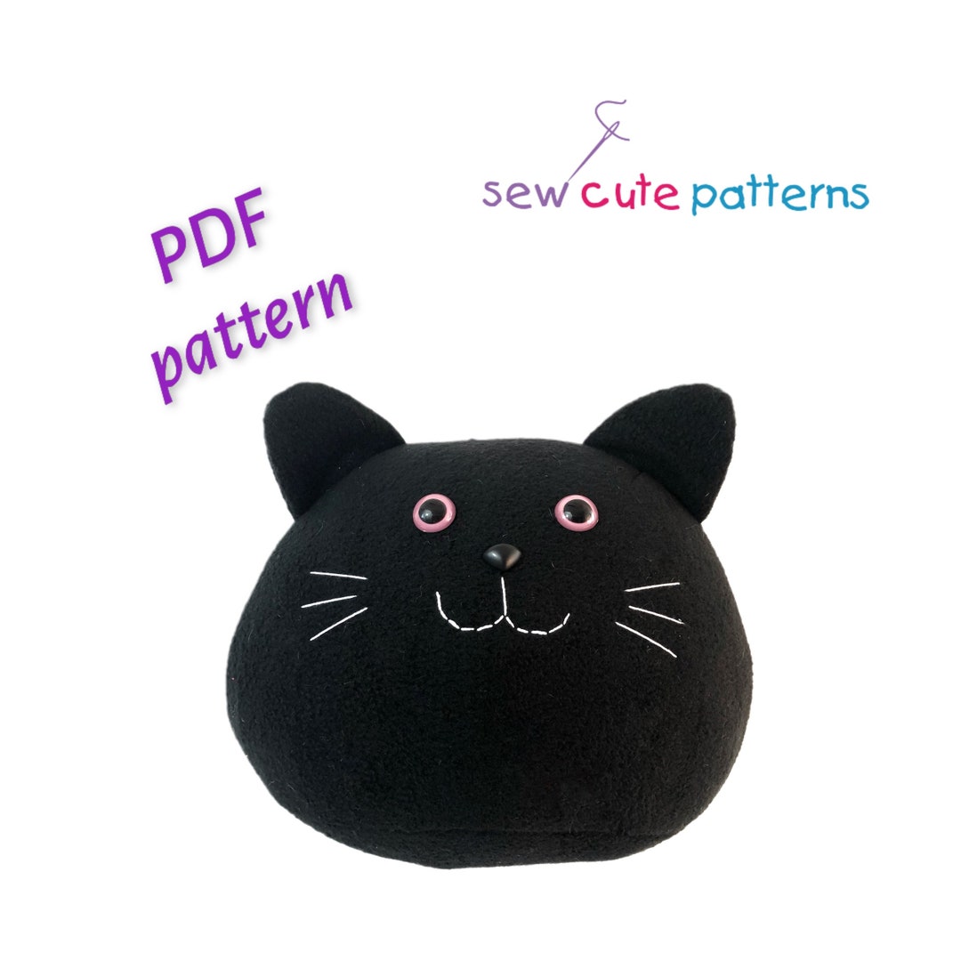 Cat Sewing Pattern Plush Cat Pattern Cat Stuffed Animal - Etsy