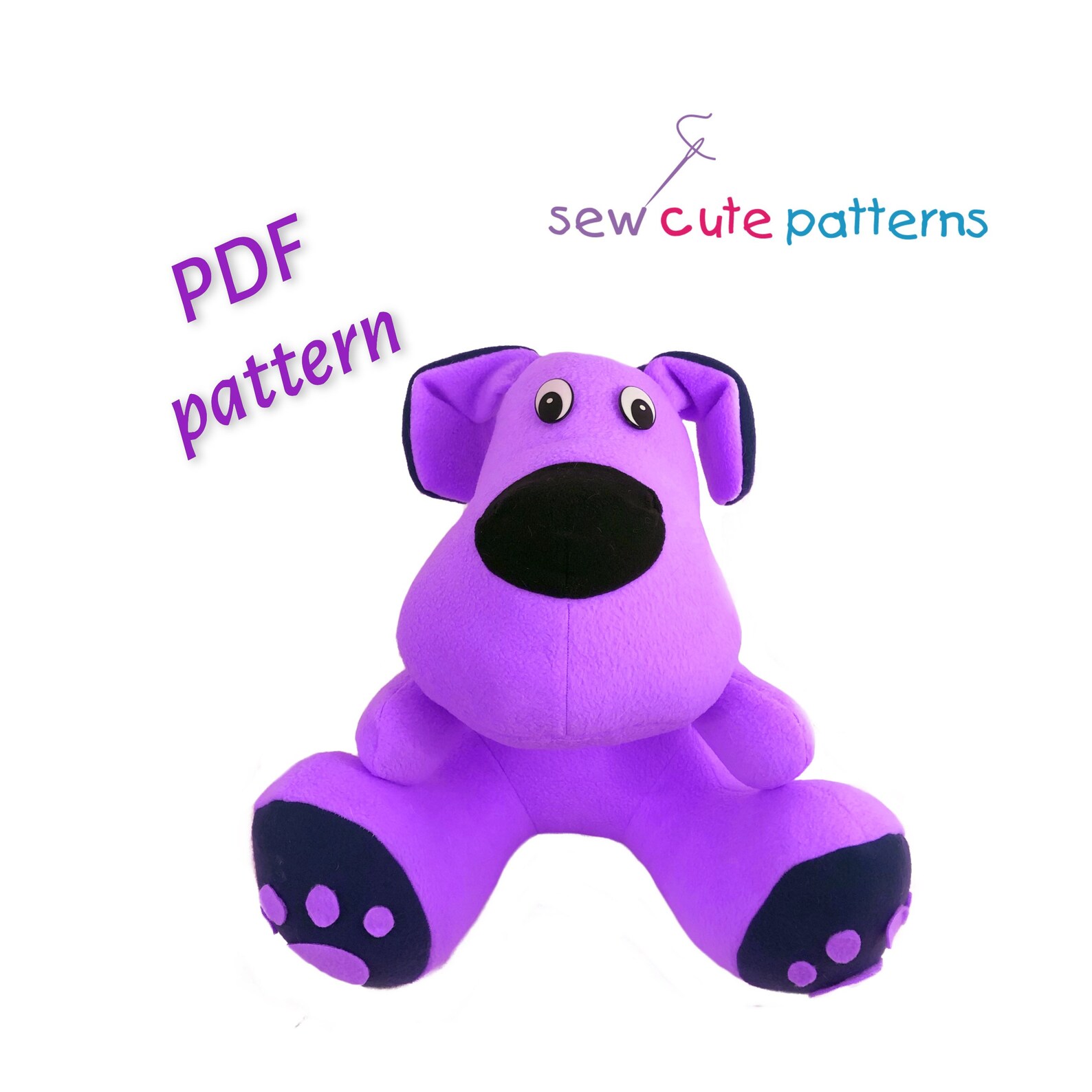 Dog Sewing Pattern Dog Stuffed Animal Pattern Plush - Etsy