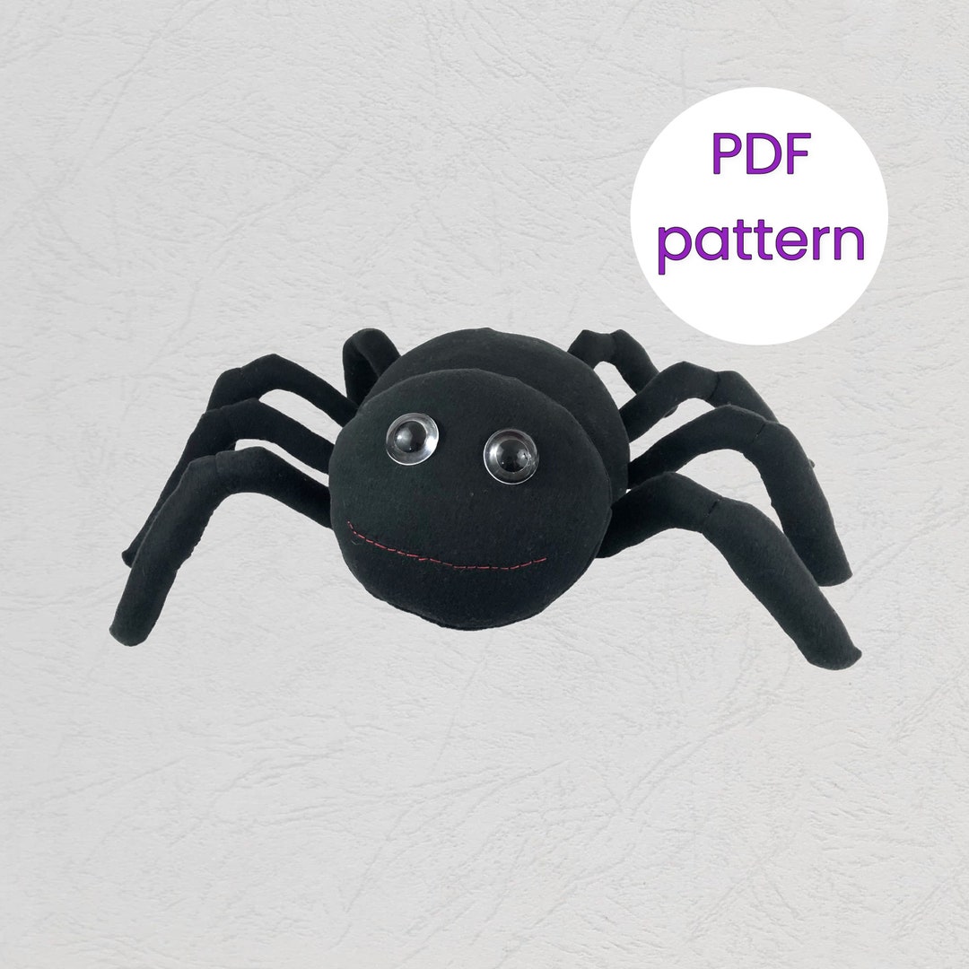 18" Spider Pattern | Halloween Pattern PDF | Plush Pattern | Spider ...