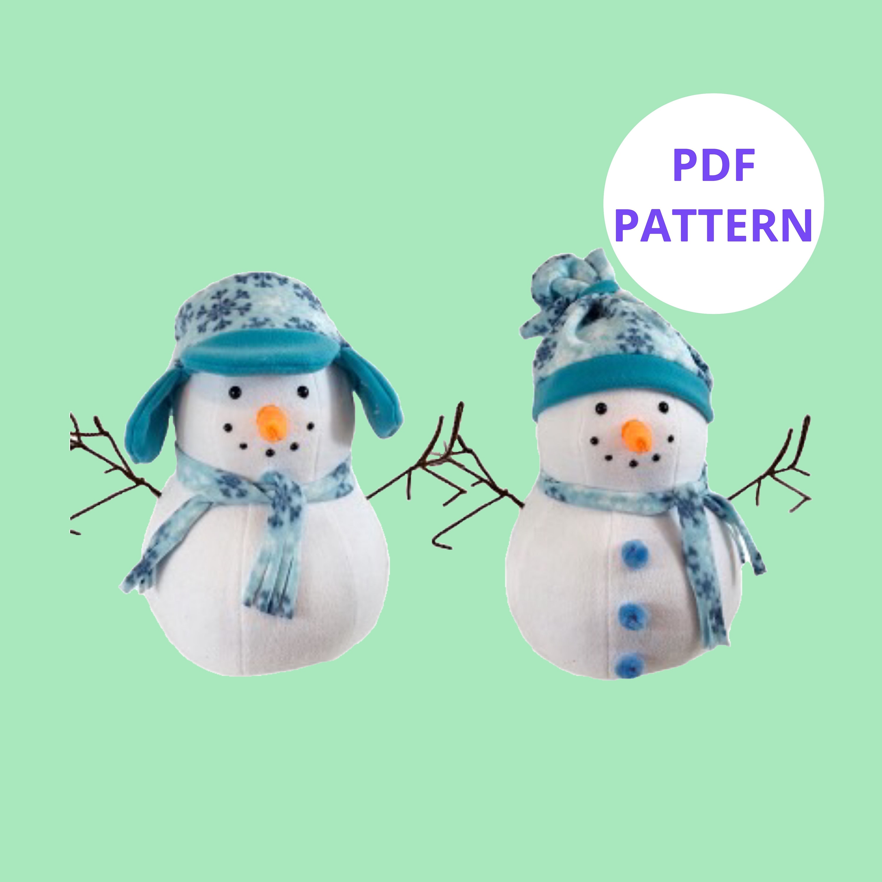 Snowman Sewing Pattern
