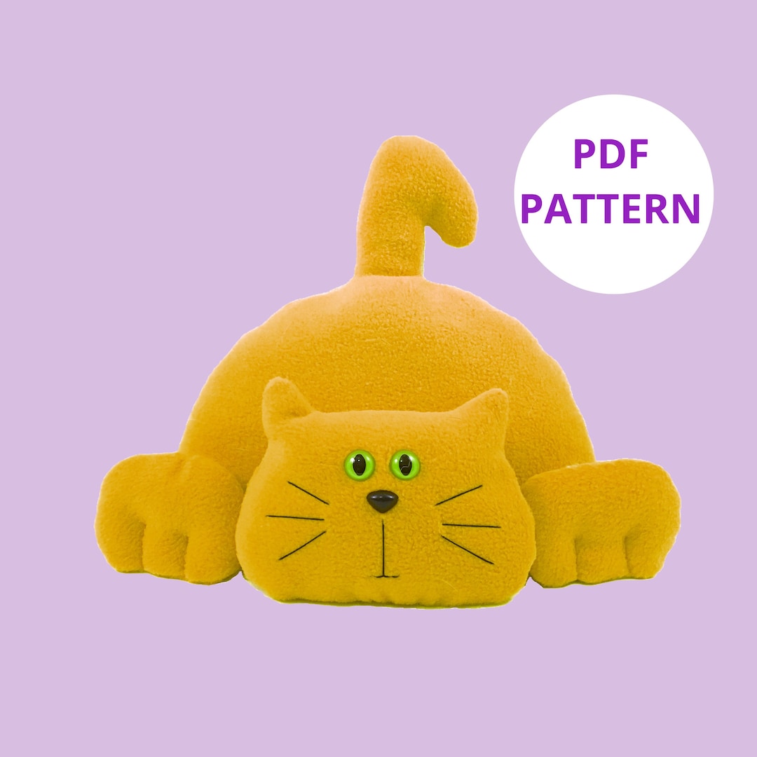 Cat Plush Pattern Cat Stuffed Toy Pattern PDF Sewing - Etsy