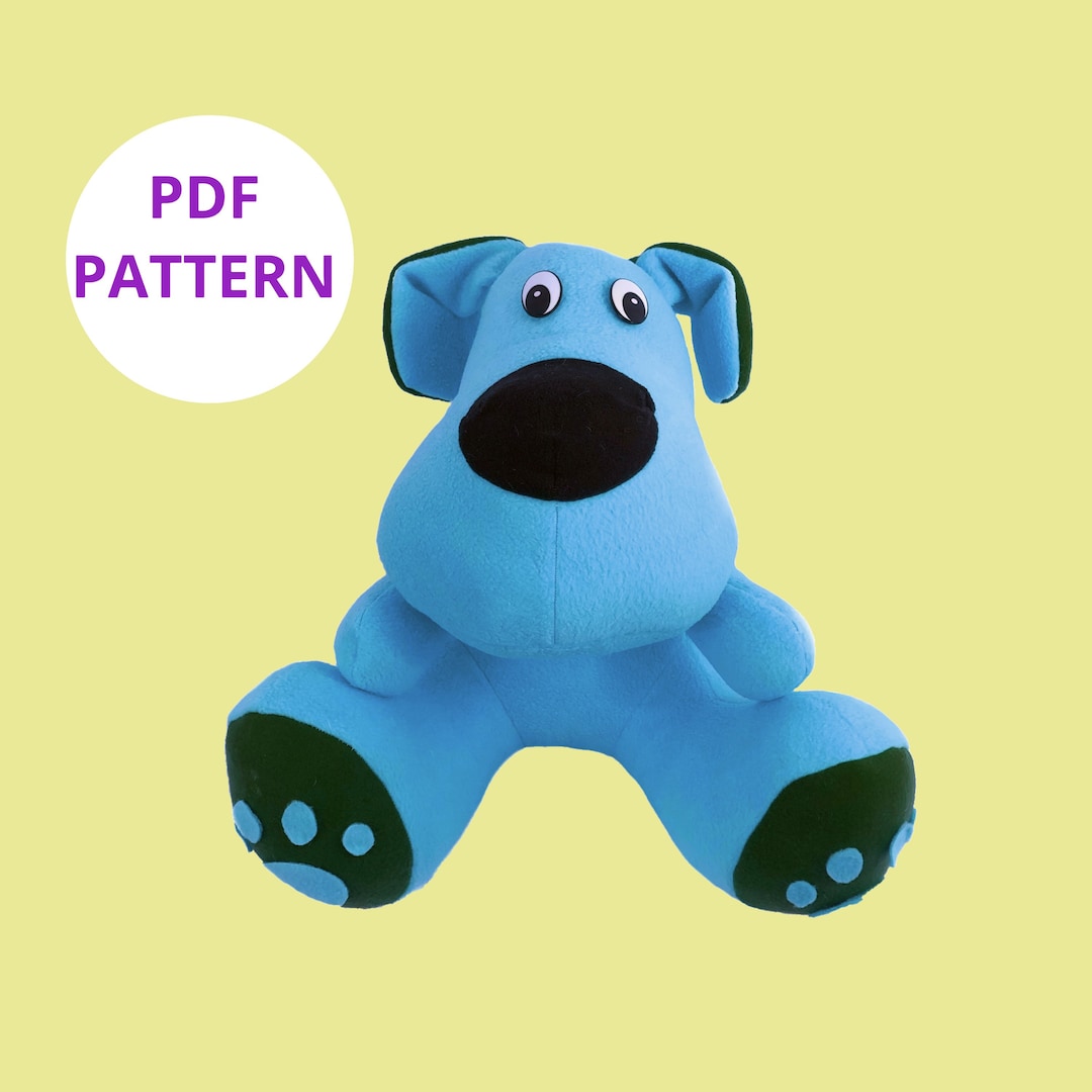 Plush Dog Sewing Pattern Dog Stuffed Animal Pattern Plush - Etsy