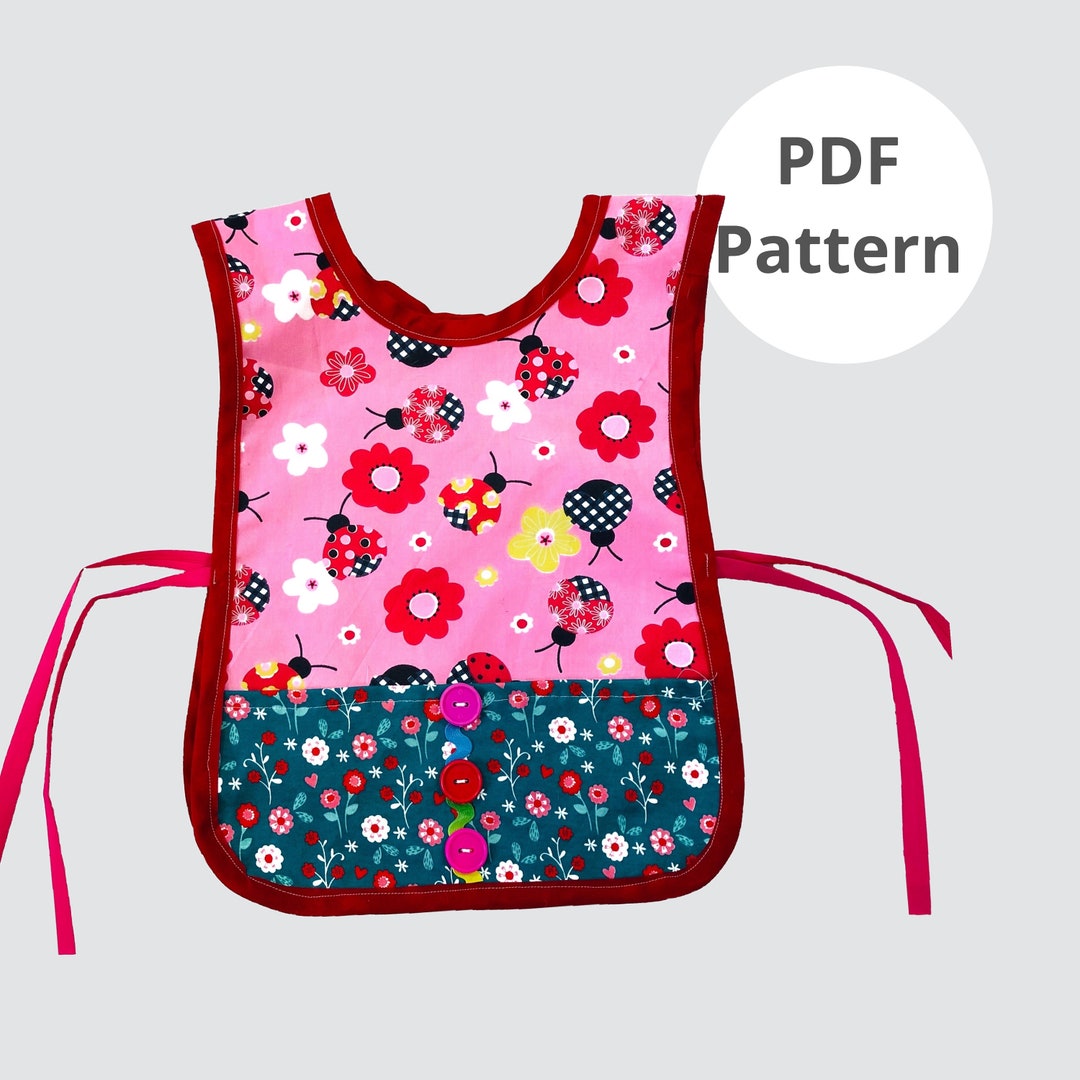 Child's Art Smock Sewing Pattern: Beginner Apron (PDF Pattern) - Etsy
