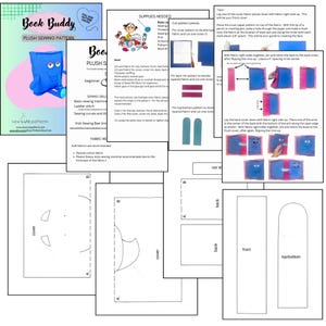 Plush Book Pattern | Sewing Pattern | Stuffed Toy Pattern | Digital ...