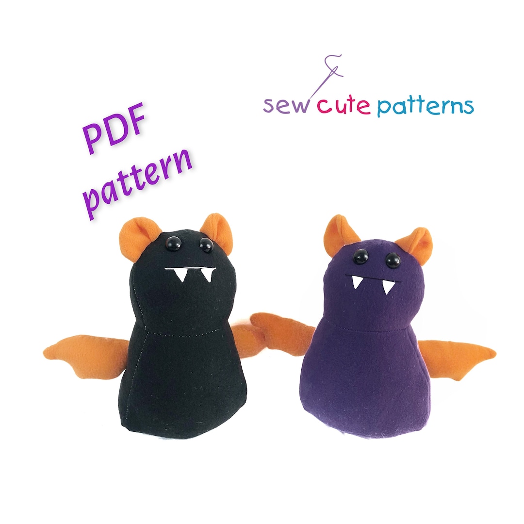 Bat Sewing Pattern Plush Pattern Sewing Bat Template - Etsy