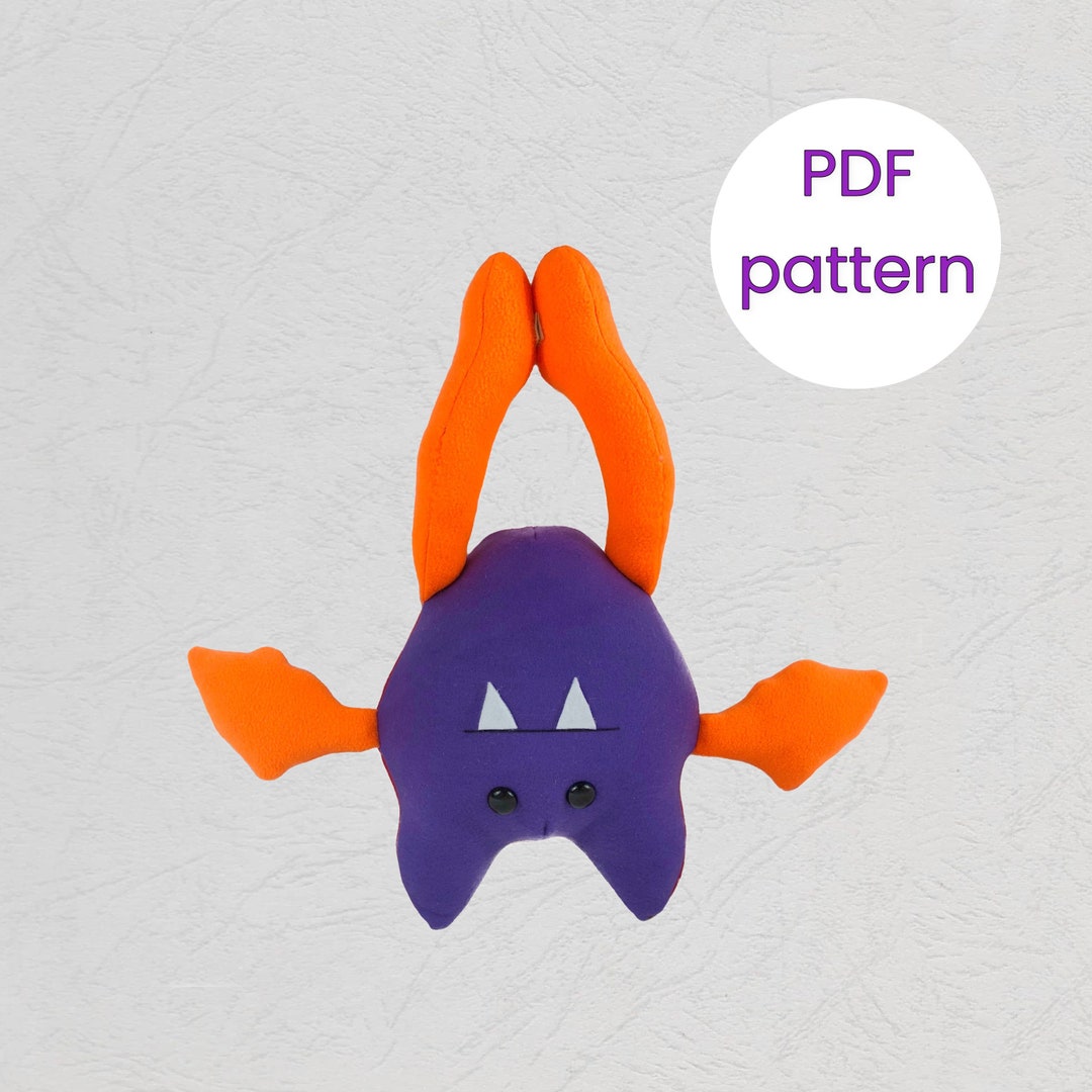 Bat Pattern PDF | Bat Template | Halloween Pattern PDF | Digital ...