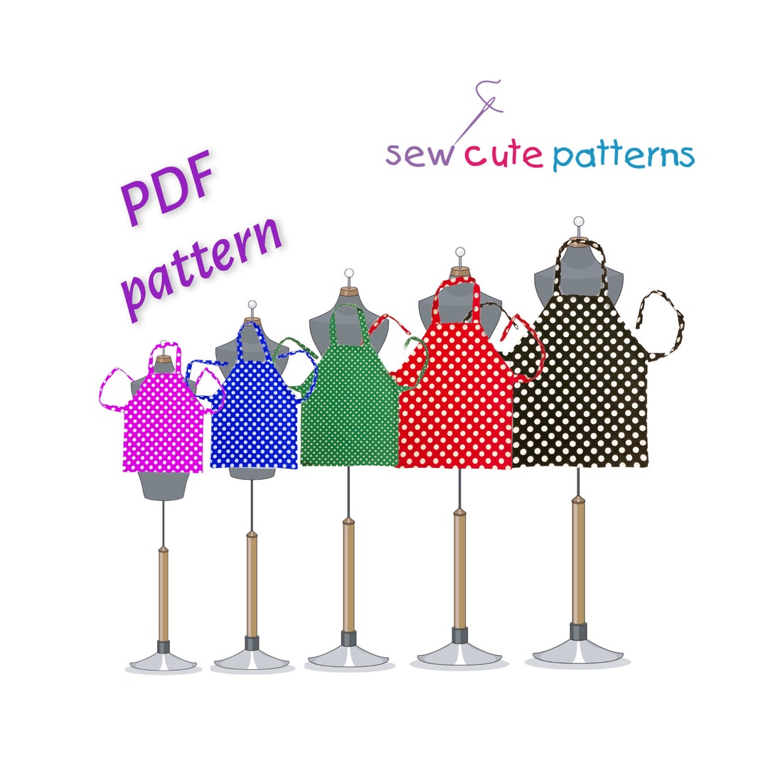 Mother Daughter Apron Patterns DIY Aprons PDF Sewing Patterns Digital ...