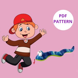 Snake Stuffed Animal Pattern Snake Sewing Pattern Snake - Etsy