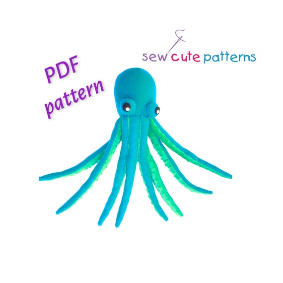 Octopus Stuffed Animal Pattern Plush Pattern Soft Toy PDF - Etsy