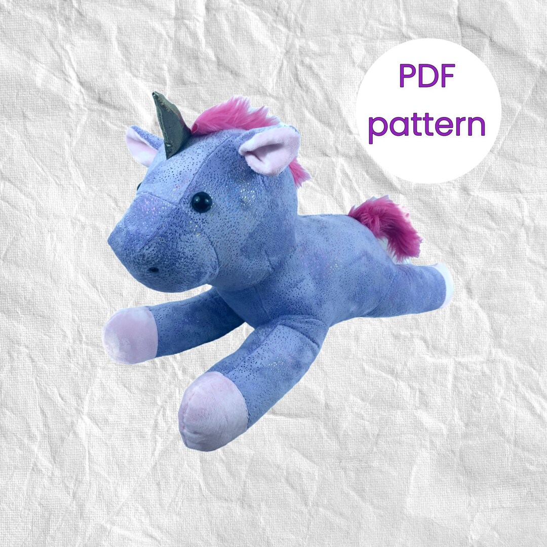 Unicorn Pattern Plush Pattern Sewing Pattern Toy Pattern - Etsy