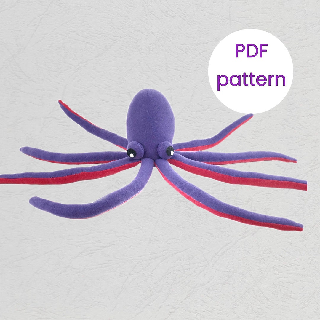 Octopus Sewing Pattern | Soft Toy PDF | Animal Pattern | Digital ...