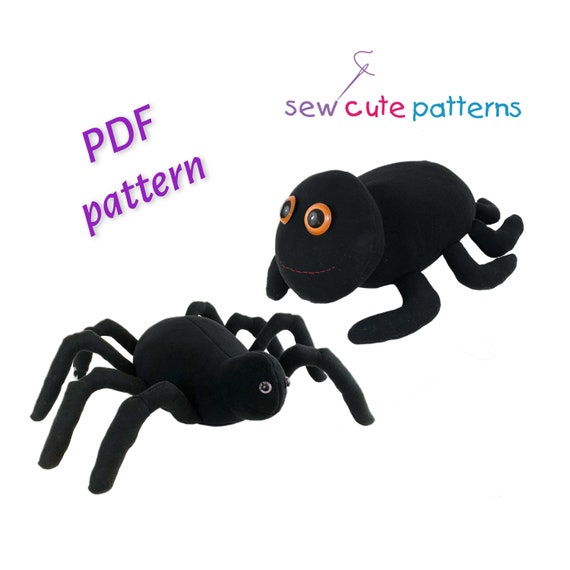 Spider Patterns Sewing Patterns Plush Patterns Digital - Etsy