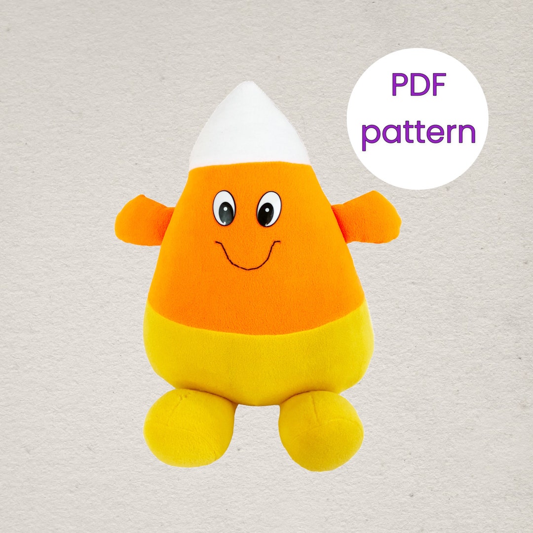 Candy Corn Pattern | Sewing Pattern | Halloween Pattern | Plush Pattern ...