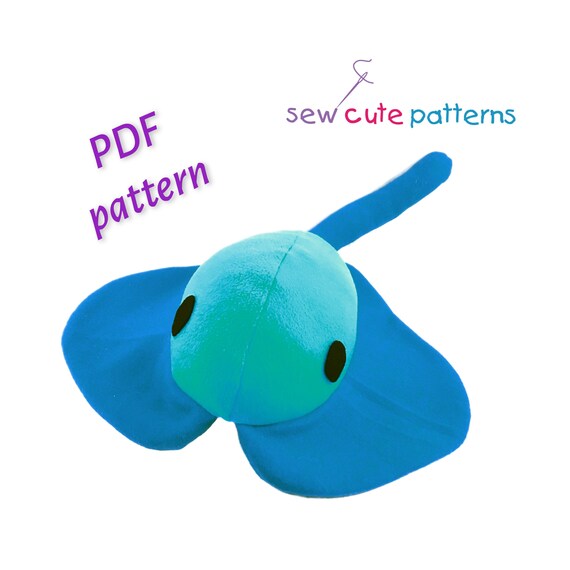Manta Ray Soft Toy Pattern Sewing Pattern Sewing Stuffed - Etsy