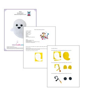 Plush Ghost Sewing Pattern: DIY Halloween Decor (digital Pattern) - Etsy