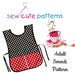 Adult Smock Pattern Sewing Pattern Adult Apron Pattern - Etsy Canada
