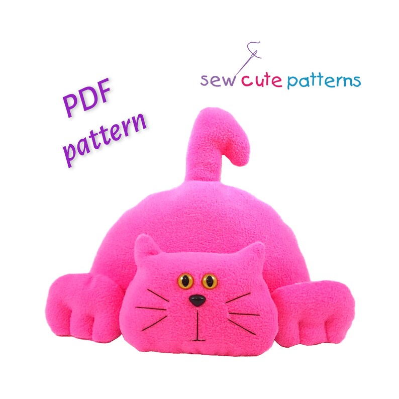 Cat Plush Pattern Cat Stuffed Toy Pattern PDF Sewing - Etsy