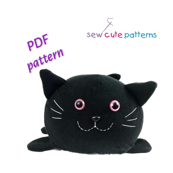 Cat Sewing Pattern Plush Cat Pattern Cat Stuffed Animal - Etsy