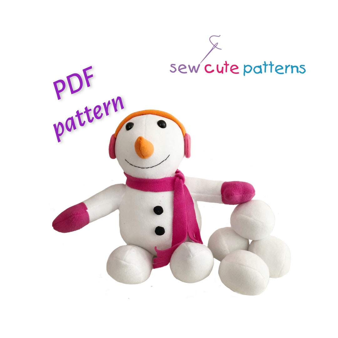 Snowman and Snowballs Sewing Pattern Snowman Template DIY - Etsy