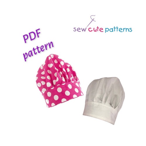 Chef Hat Pattern Sewing Pattern Digital Pattern Instant - Etsy