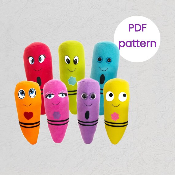 Plush crayons store