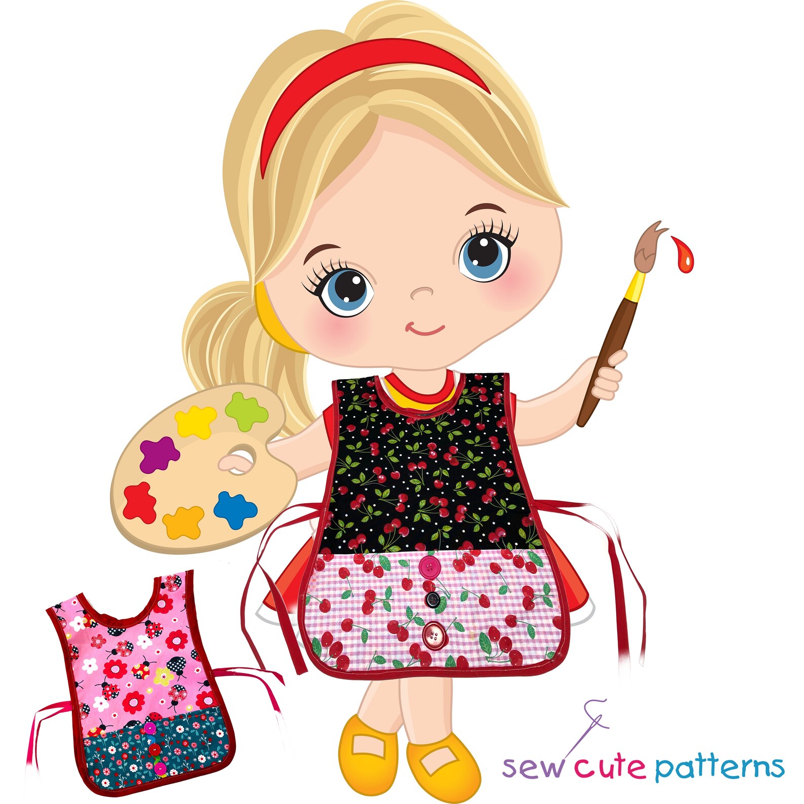 Mother Daughter Apron Sewing Patterns Apron Templates - Etsy