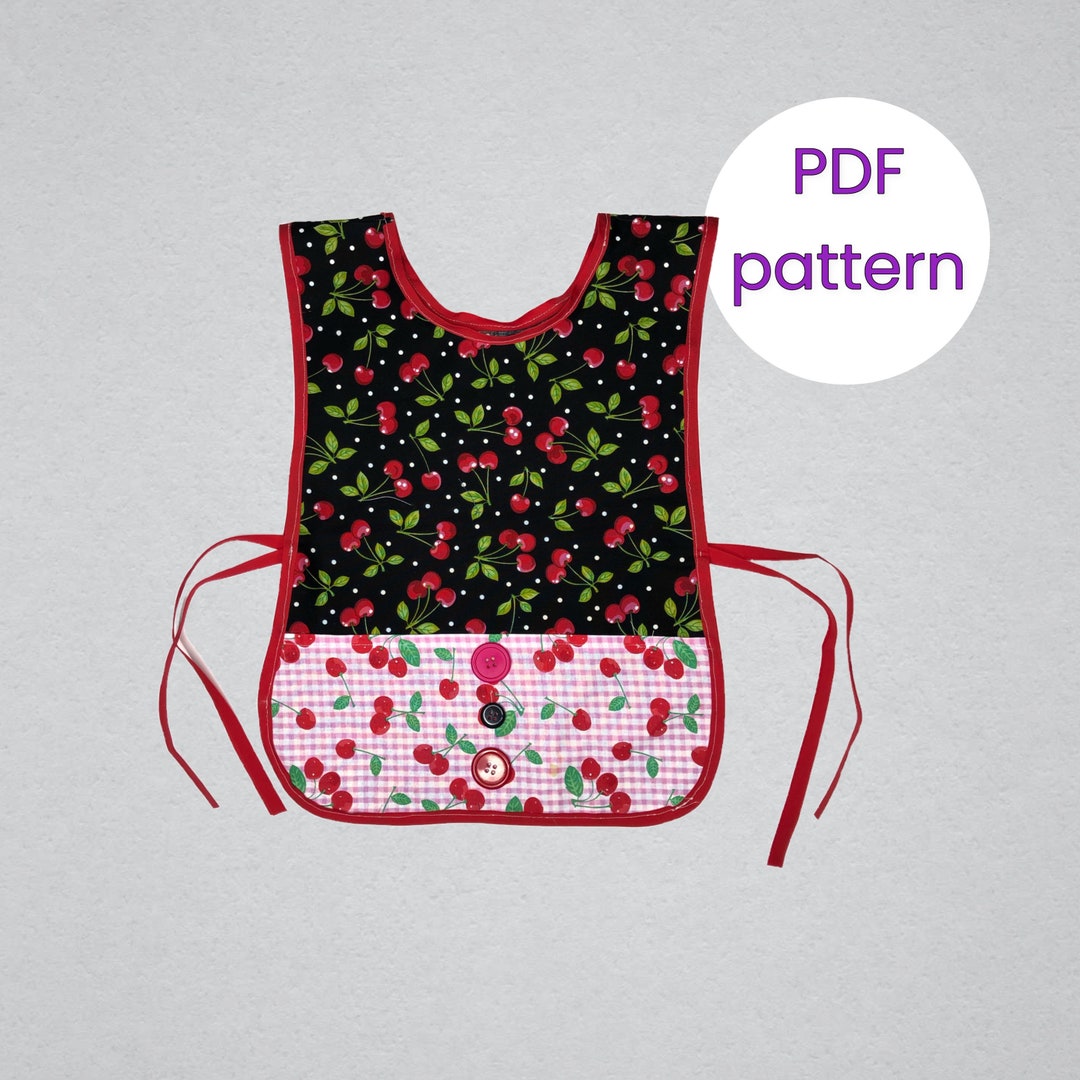 Children's Art Smock Pattern | Sewing Pattern | Childs Apron Pattern ...