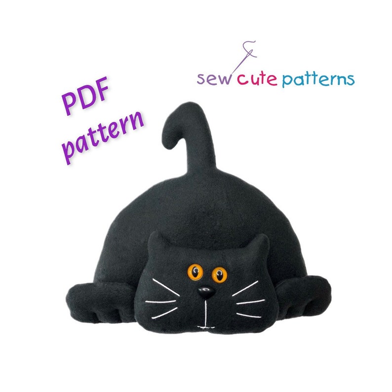 Sewing Patterns Cat Doorstop Pattern Cat Plush Pattern - Etsy