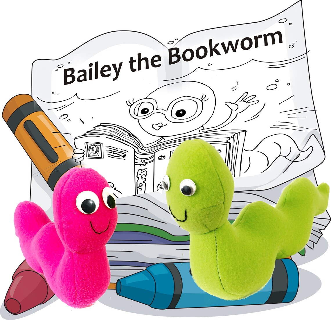 Bookworm Stuffed Animal Sewing Pattern Soft Toy PDF | Etsy