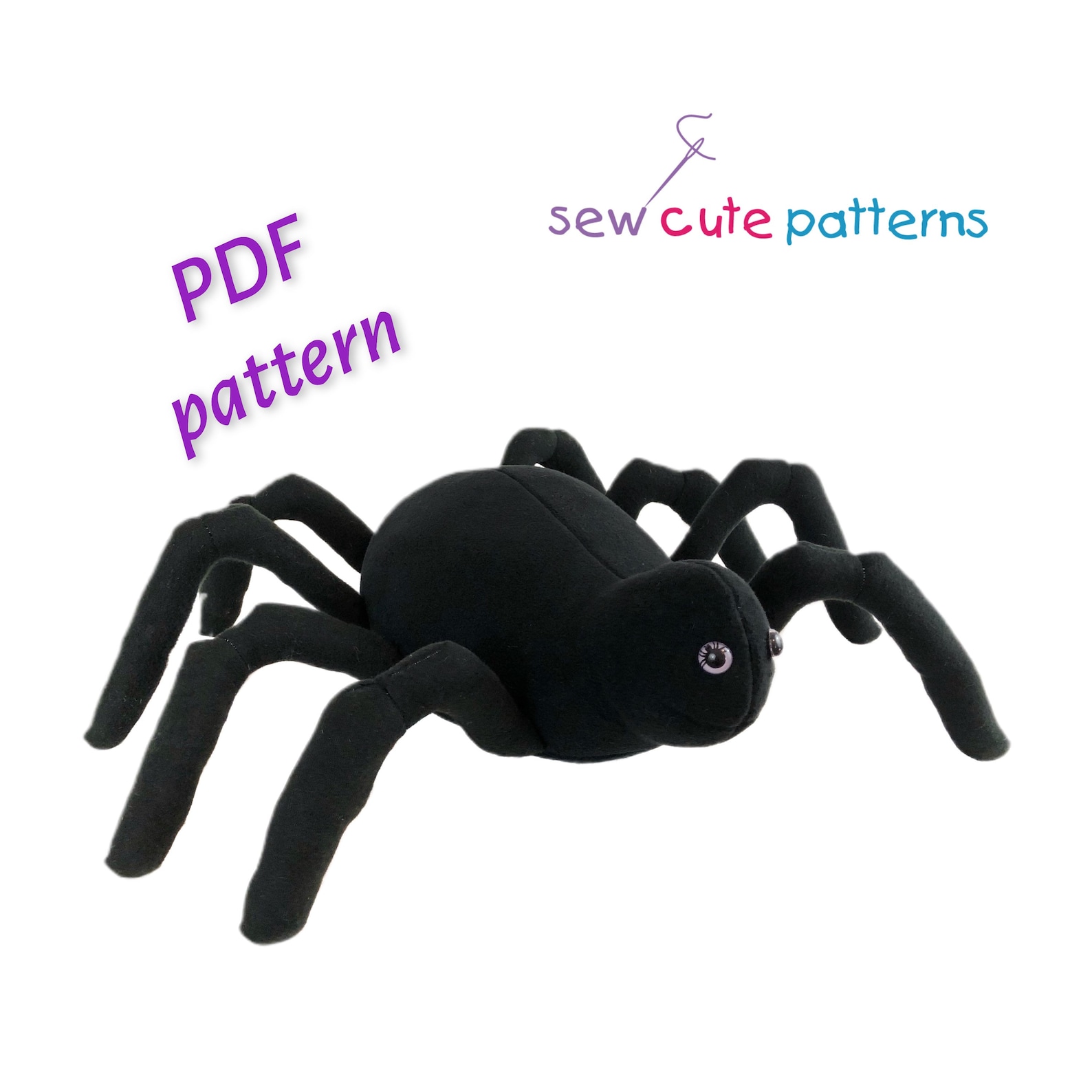 Spider Pattern DIY Halloween Decorations Spider Template - Etsy