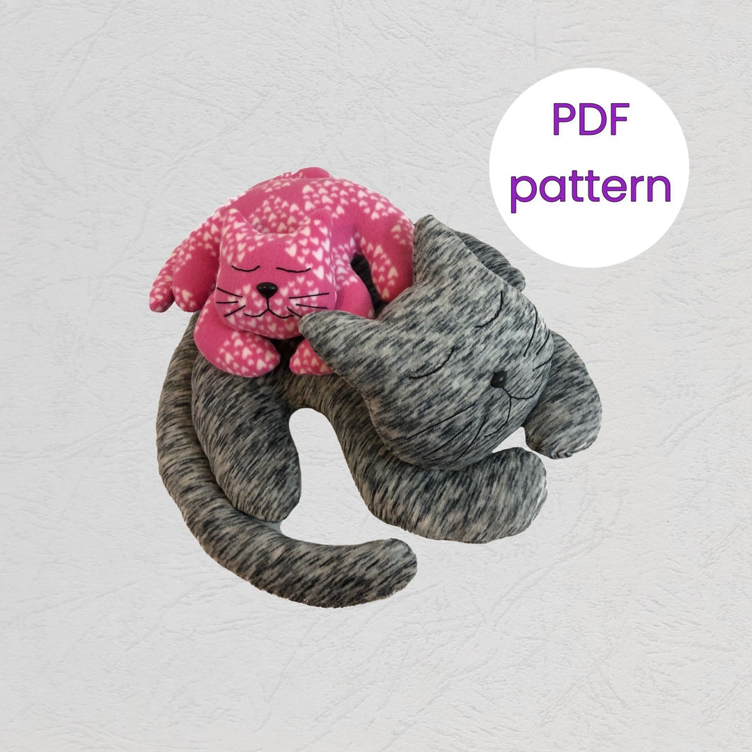 Easy Stuffed Cat Pattern | Cat Sewing Pattern | Plush Pattern | Digital ...