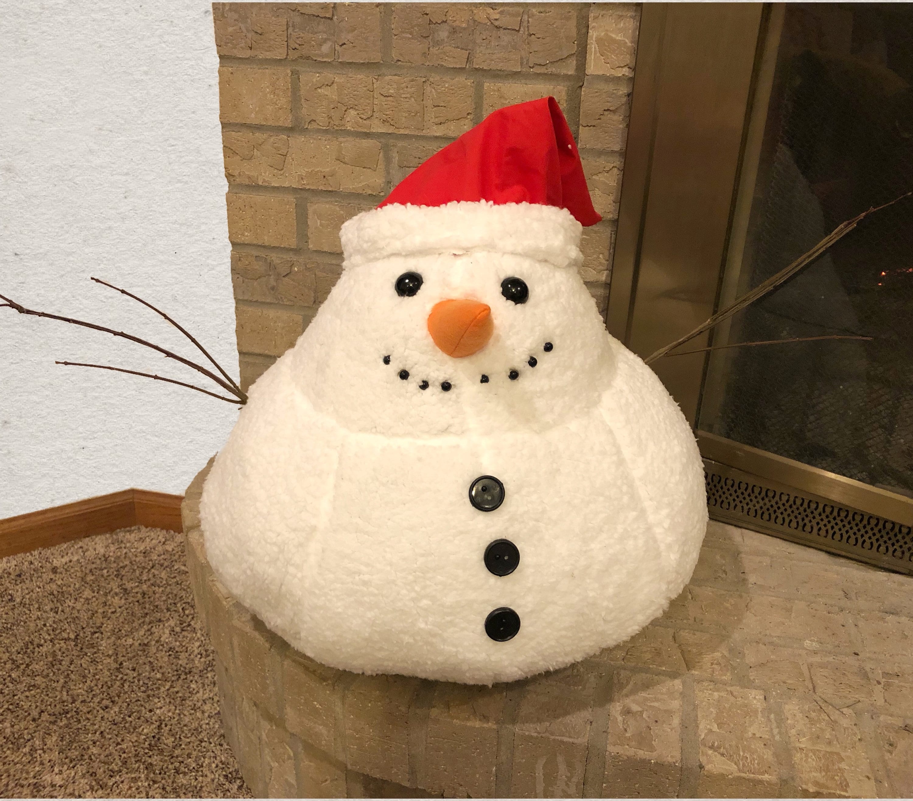 Stuffed Snowman Pattern Sewing Pattern Snowman Pattern to - Etsy