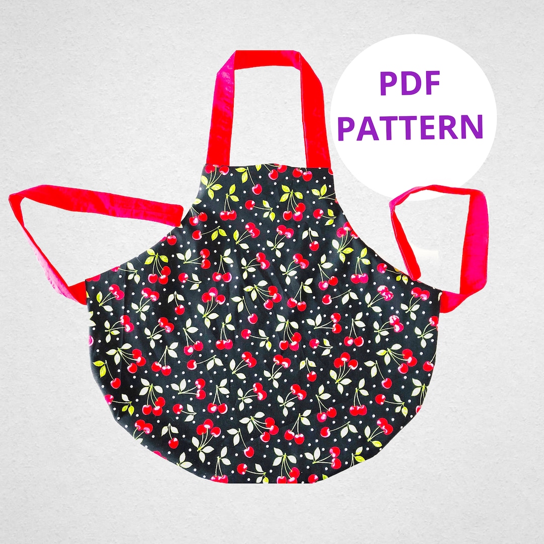 Adult Apron Pattern | Sewing Pattern | How to Sew an Apron | DIY Apron ...