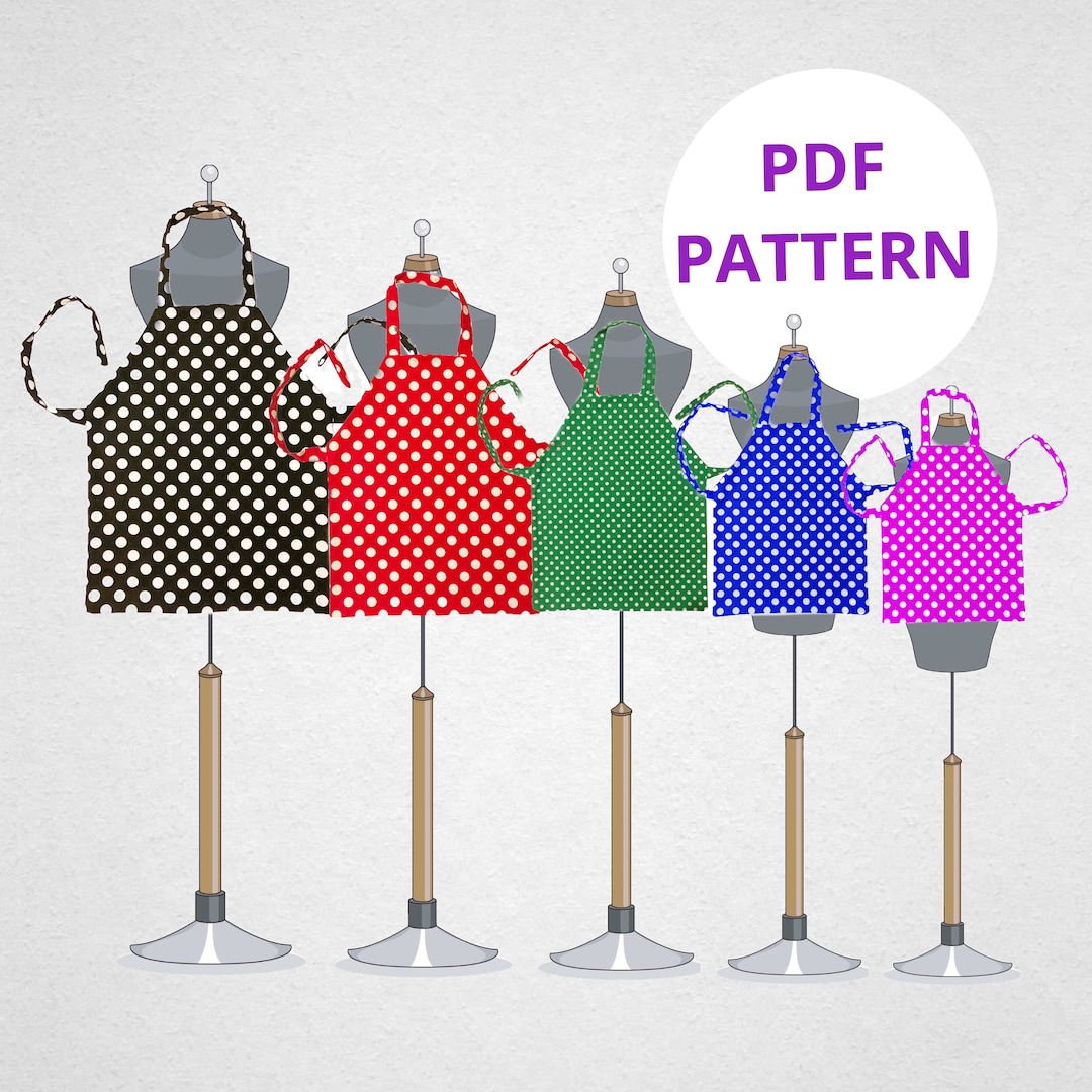 Mother Daughter Apron Patterns | DIY Aprons | PDF Sewing Patterns ...