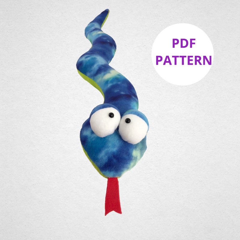 Stuffed Snake Sewing Pattern - Etsy