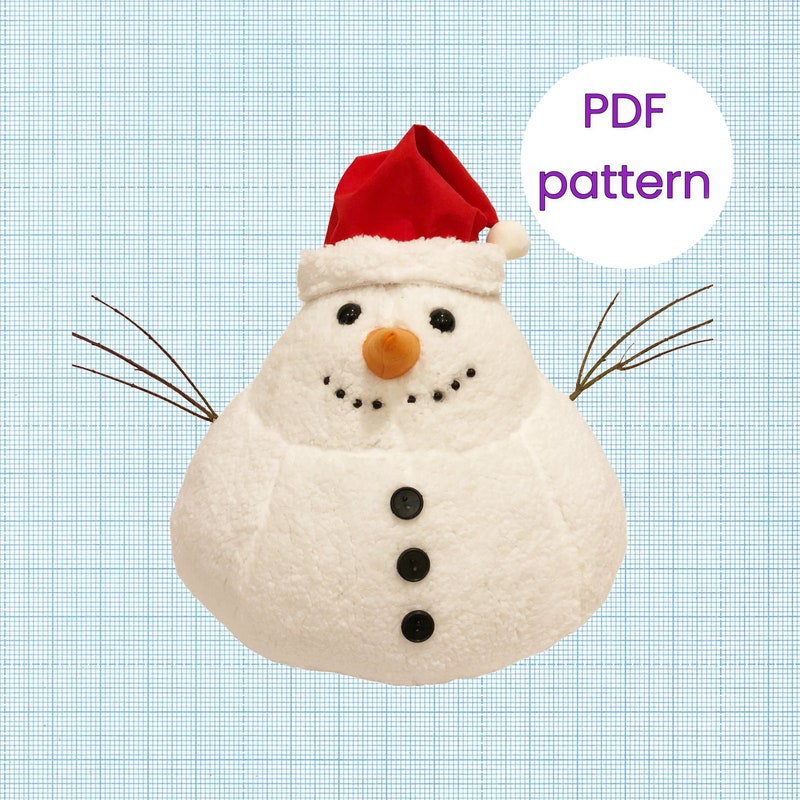 Snowman Sewing Pattern - Etsy