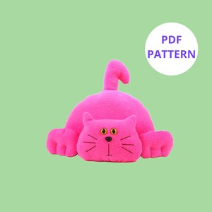 Sewing Patterns Cat Doorstop Pattern Cat Plush Pattern Digital Download ...
