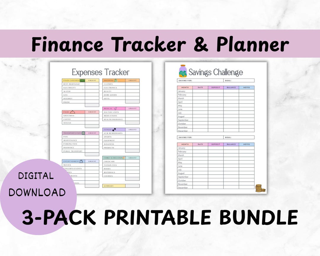 ADHD Budget Planner, ADHD Printable Budget, Finance Tracker and Planner ...