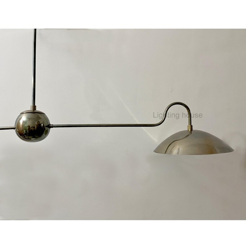 Handmade Brass Double Arm Sputnik Chandelier: Modern Handmade Rustic ...